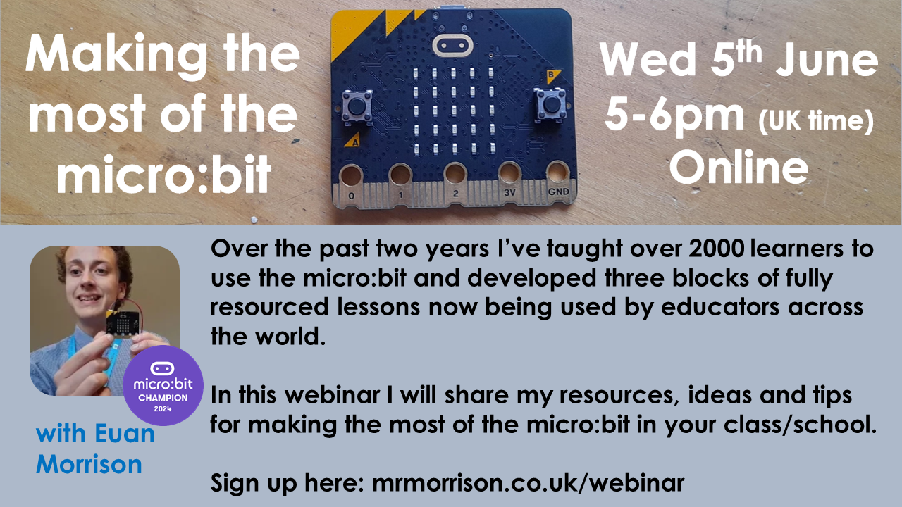Next Webinar – 5th June 2024 – Mr Morrison